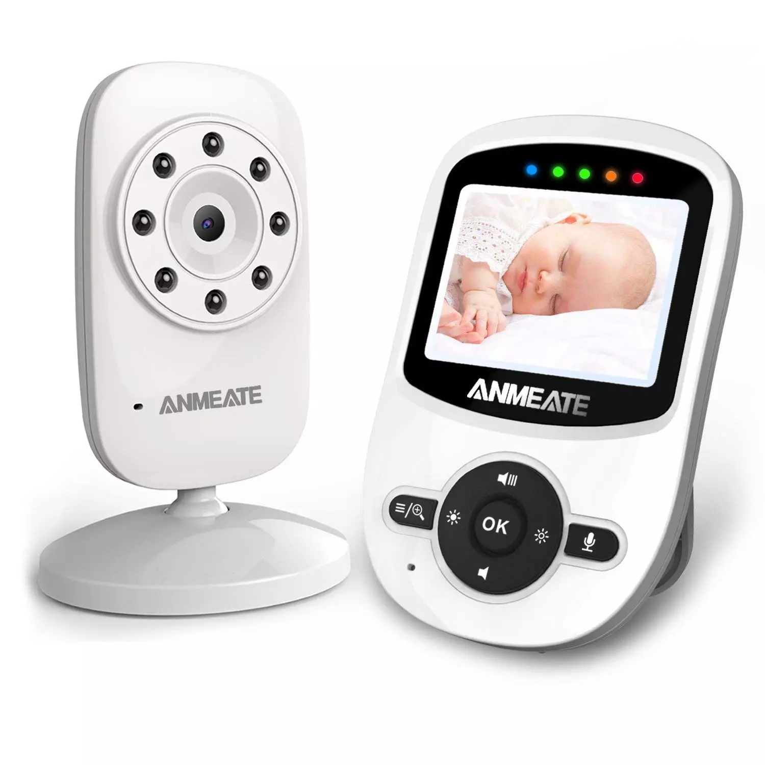 ANMEATE Video Baby Monitor nwere igwefoto dijitalụ