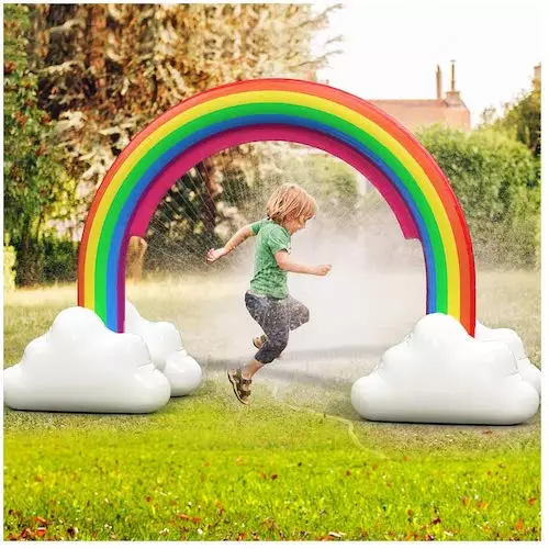 ENJSD Grousse oppblasbare Rainbow Arch Sprinkler