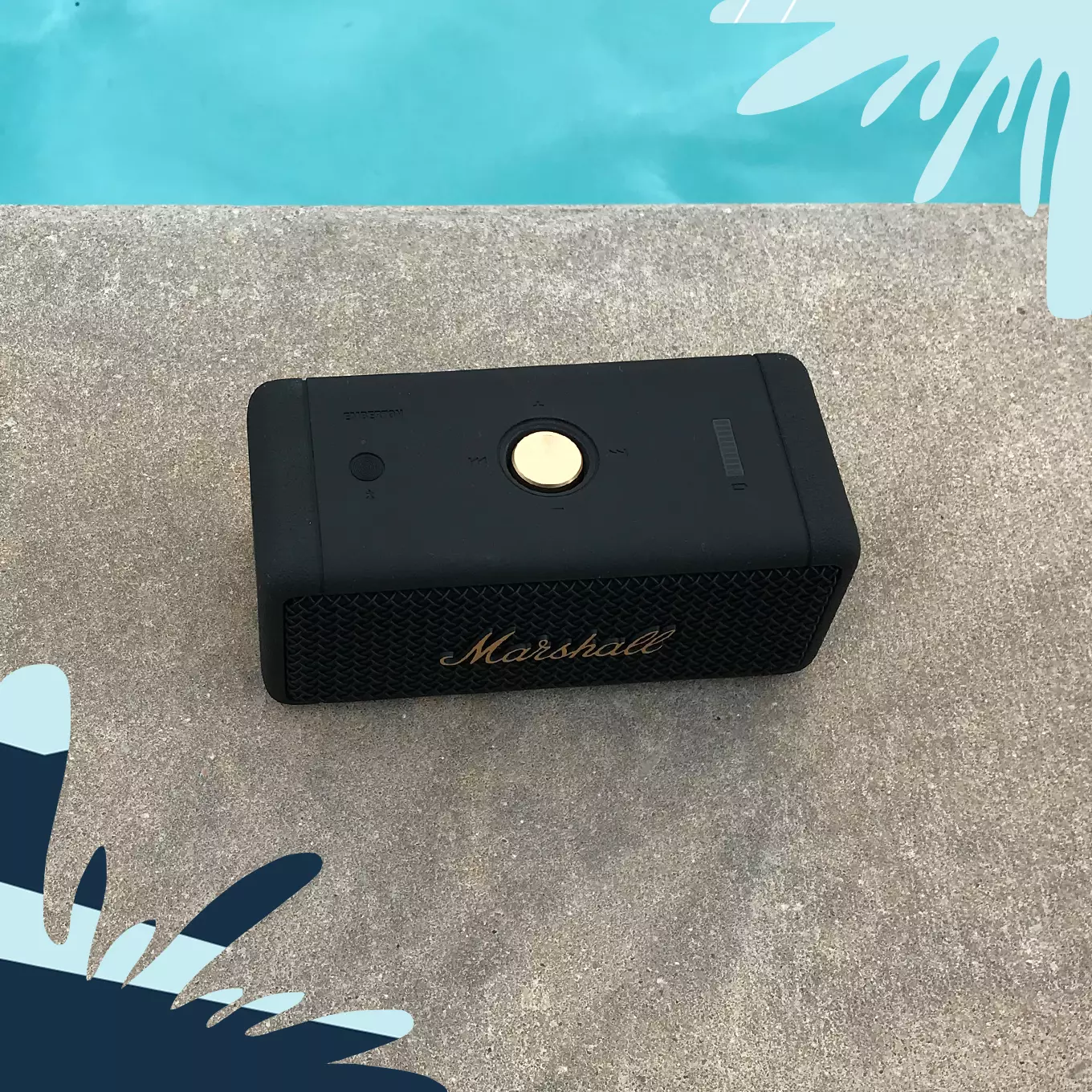 Bluetooth prenosni zvočnik Marshall Emberton, najboljši vodotesni zvočniki