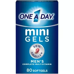 One A Day Mini Gels foar manlju, bêste multivitaminen foar manlju