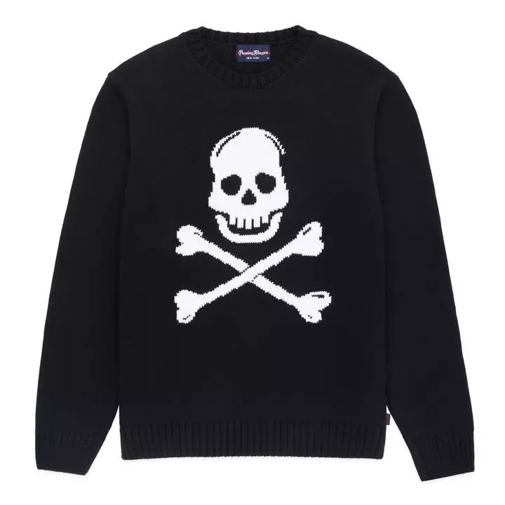 zo bwa tèt ak crossbones chanday knitted