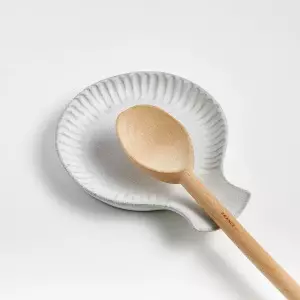 කූඩ සහ බැරල් Lilou Matte White Spoon Rest