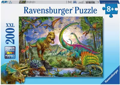 муаммои динозавр барои кӯдакон Ravensburger Realm of the Giants 200 Pie Jigsaw