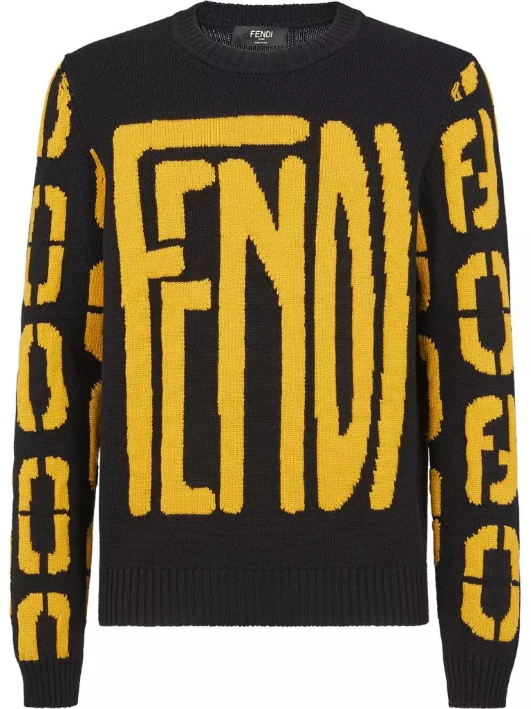 Fendi-Maxi-Logo-Motif-Sweater