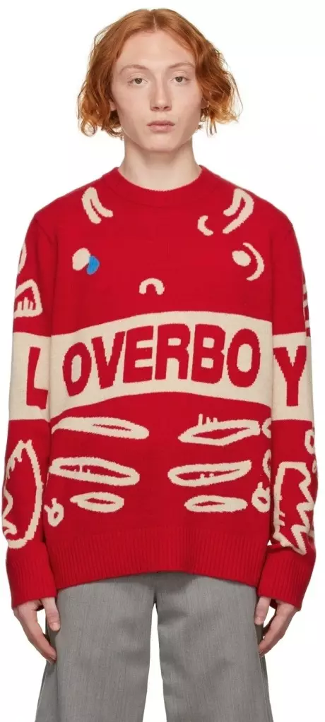 Charles-Jeffery-Red-Log-Graphic-Sweater