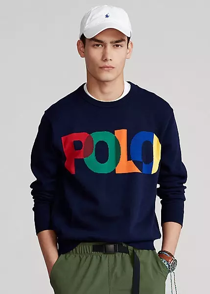 Бавовняний светр з логотипом Polo-Ralph-Lauren