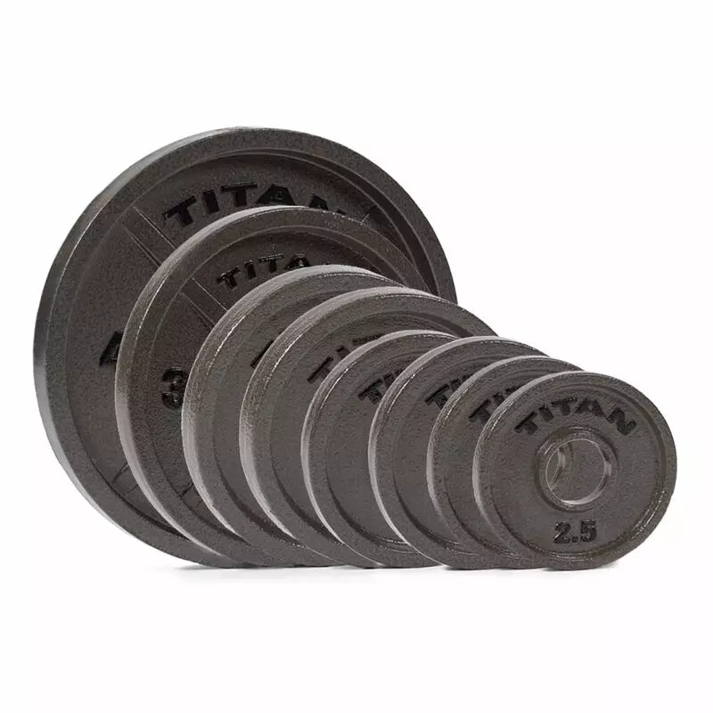 Plaques en fonte Titan fitness, plaques de poids, ensembles de plaques de poids