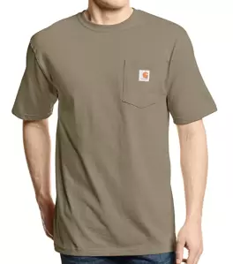 Carhartt 남성용 K87 작업복 반팔 티셔츠
