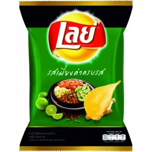 Chips za viazi za Lay's Miang-kum Thai