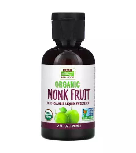Ëmbëlsues i lëngshëm i frutave NOW Foods Organic Monk Fruit