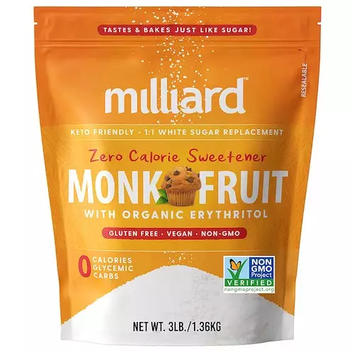 Γλυκαντικό φρούτων Milliard Monk με Ερυθριτόλη