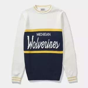 Michigan wolverines tröja, HillFlint college kläder