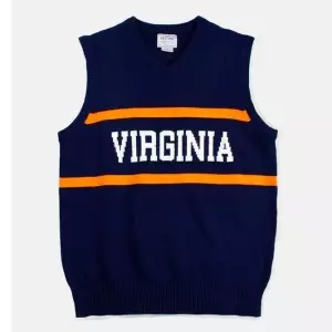 chaleco de suéter de virginia, ropa universitaria de HillFlint