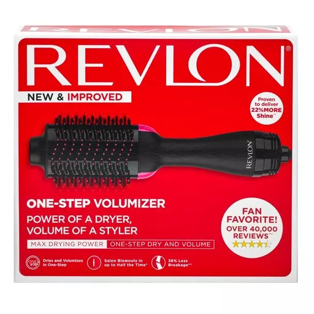 Revlon-One-Step-hiustenkuivain-ja-volumisoija-kuumailmaharja-musta-föönauskuivain