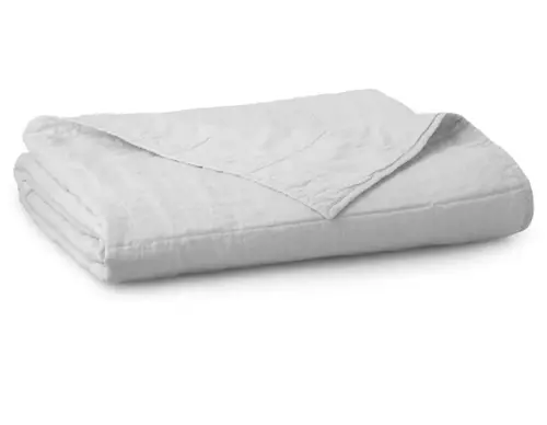 Welhome Relaxed Linen และ Cotton Percale Quilt