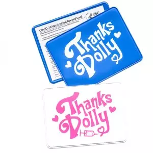 Rhino Parade Ευχαριστώ Dolly! Θήκη/Θήκη εμβολιαστικής κάρτας για Moderna