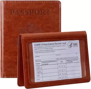Kombinasjon av Tigari-pass og vaksinekortholder