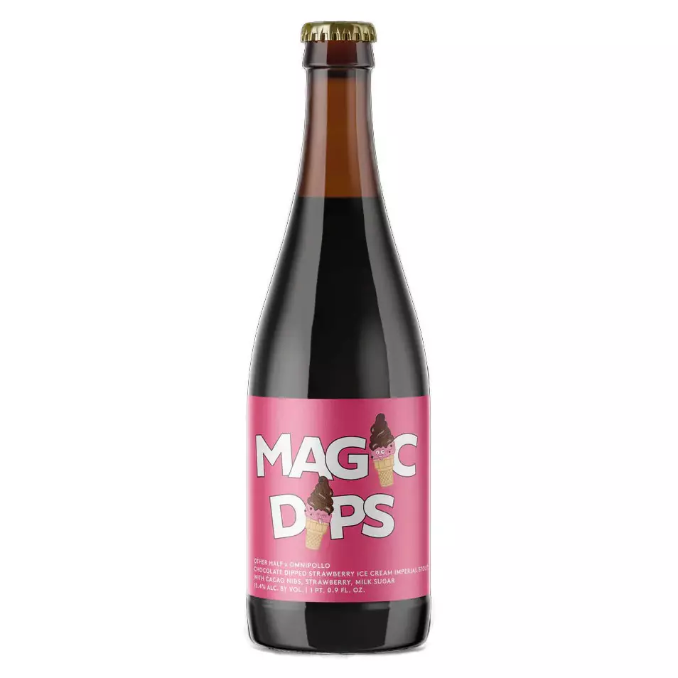 O isi Half Brewing Co. Magic Dips Chocolate Dipped Strawberry Aisakulimi