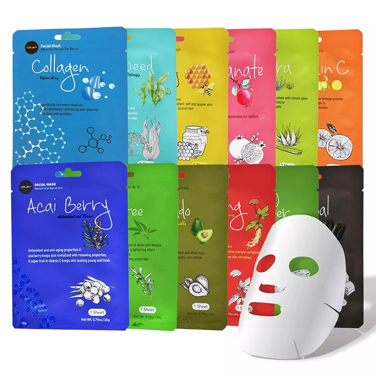 Celavi Collagen Facial Mask ၊