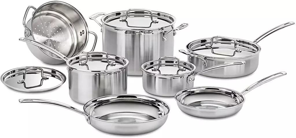 посуда из нержавеющей стали cuisinart mcp multiclad