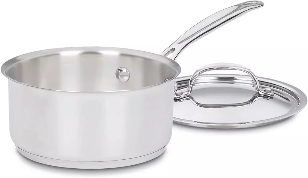 Cuisinart 719-16 Chef's Stainless Steel Saucepan, najboljša posoda iz nerjavečega jekla