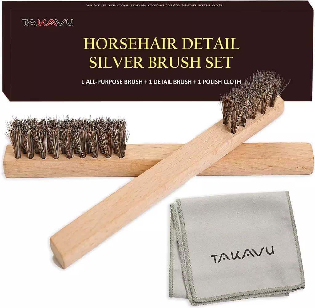 Takavu Horsehair Imininingwane Brush Isethi