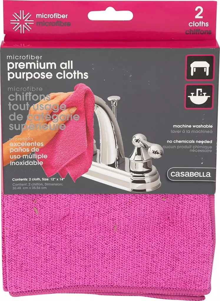 Casabella Microfiber សំលៀកបំពាក់គ្រប់គោលបំណង