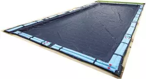 плави таласни покривач базена