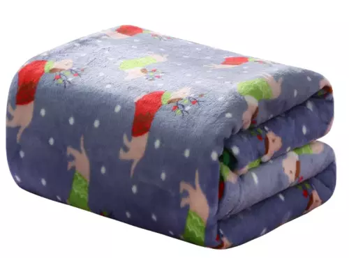 Рождественское праздничное одеяло из микроплюша