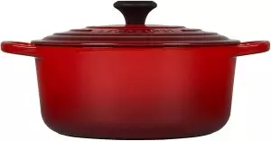 le creuset emaljēta čuguna paraksta apaļa holandiešu krāsns