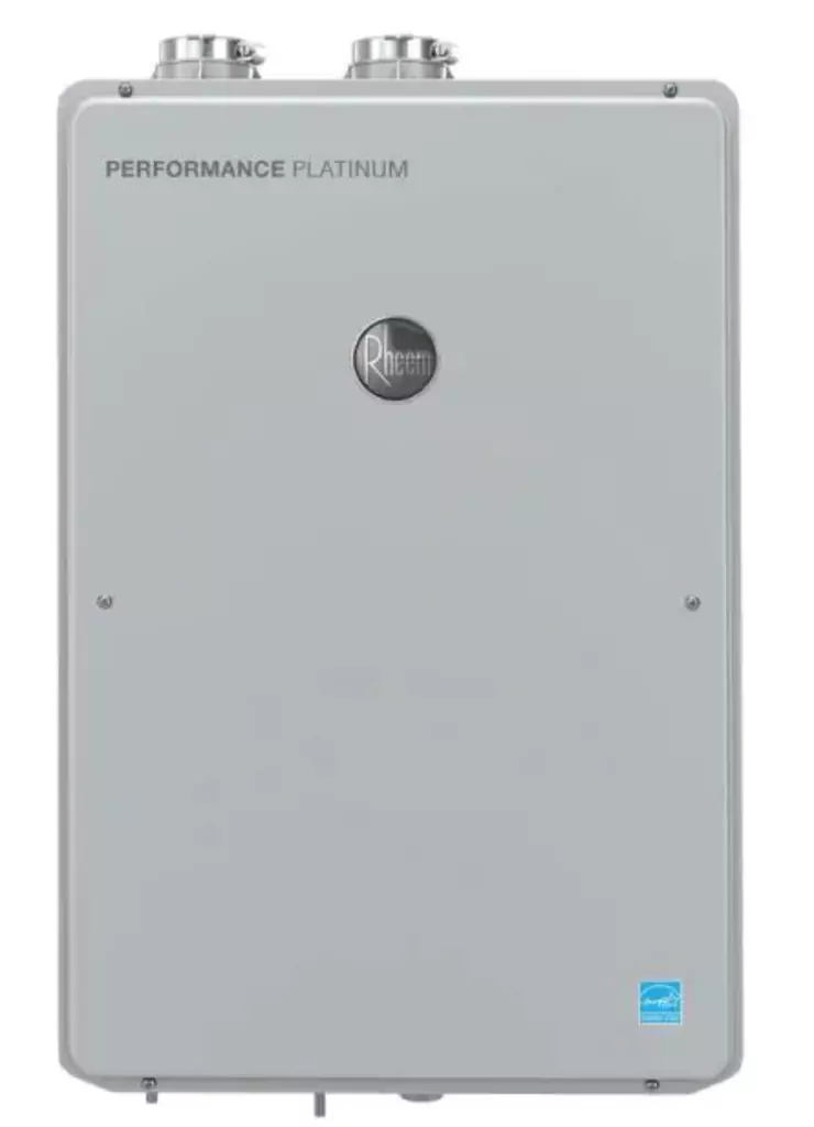 rformance प्लेटिनम 9.5 GPM प्राकृतिक ग्यास उच्च दक्षता इनडोर ट्याङ्कलेस वाटर हीटर