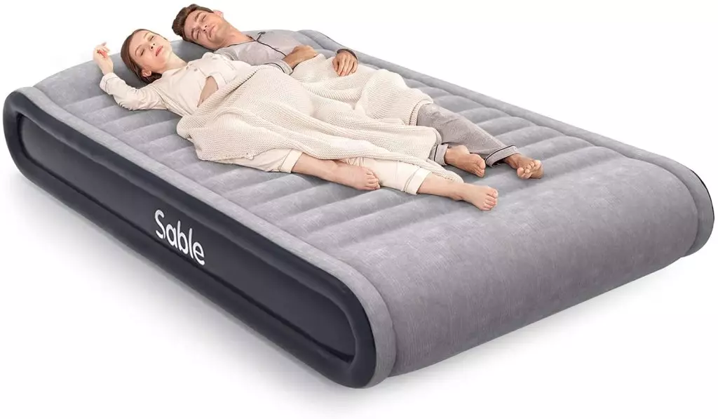 nejlepší nafukovací matrace - nafukovací nafukovací postel Sable Air Mattresses Queen Size