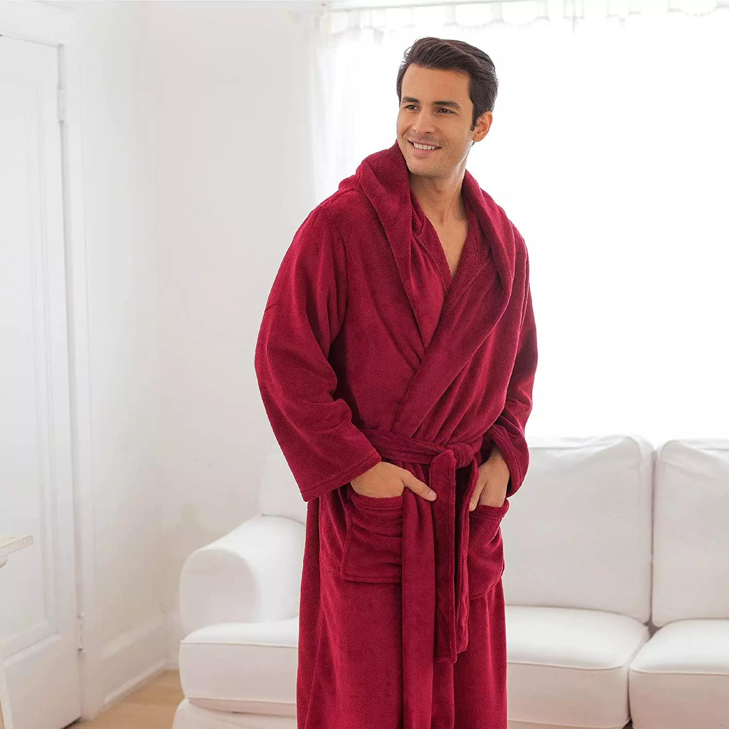 Alexander Del Rossa Anget Fleece Robe