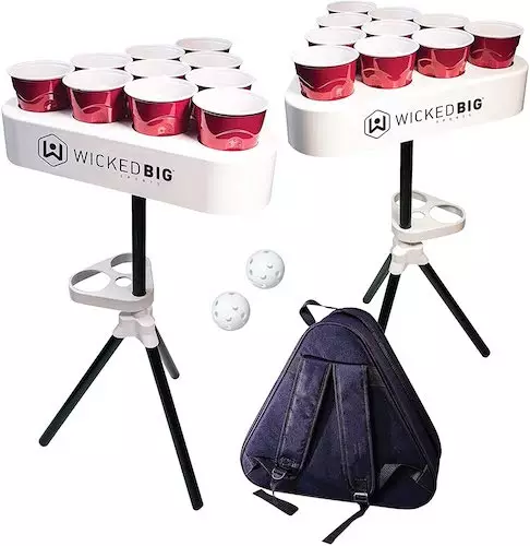 Versapong 便携式啤酒乒乓桌游戏带背包手提箱