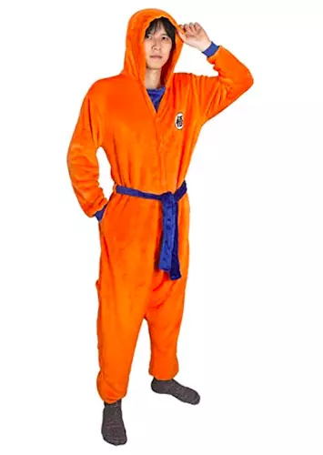 CosInStyle Dragonball Z Son Goku آلیشان ہوڈ والا لباس
