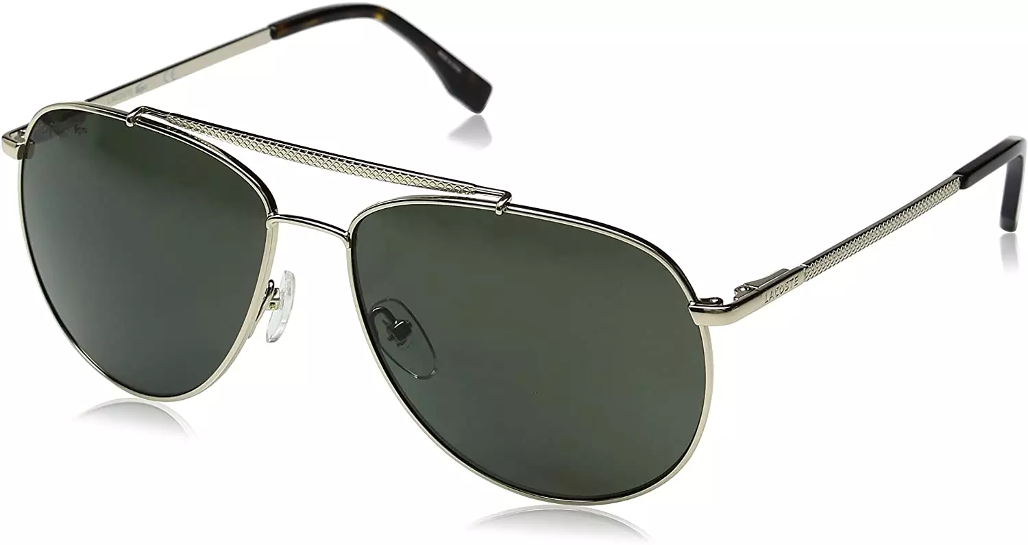 Lacoste Men's L177s aviator sunglasses