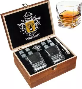 Set de pedras de whisky whiskoff