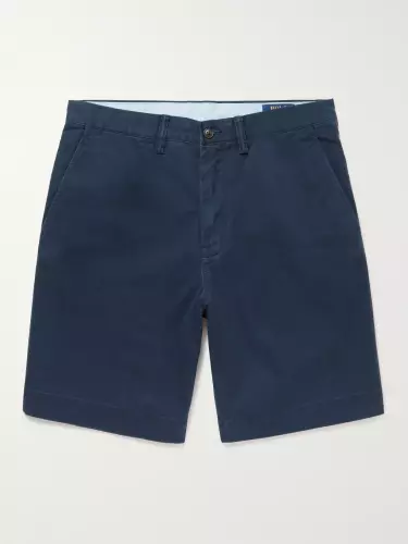 Shorts chinos de sarga de algodón elástico cepillado de Polo Ralph Lauren
