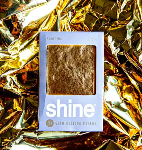 Papeles Shine de oro de 24 quilates, paquete de 2