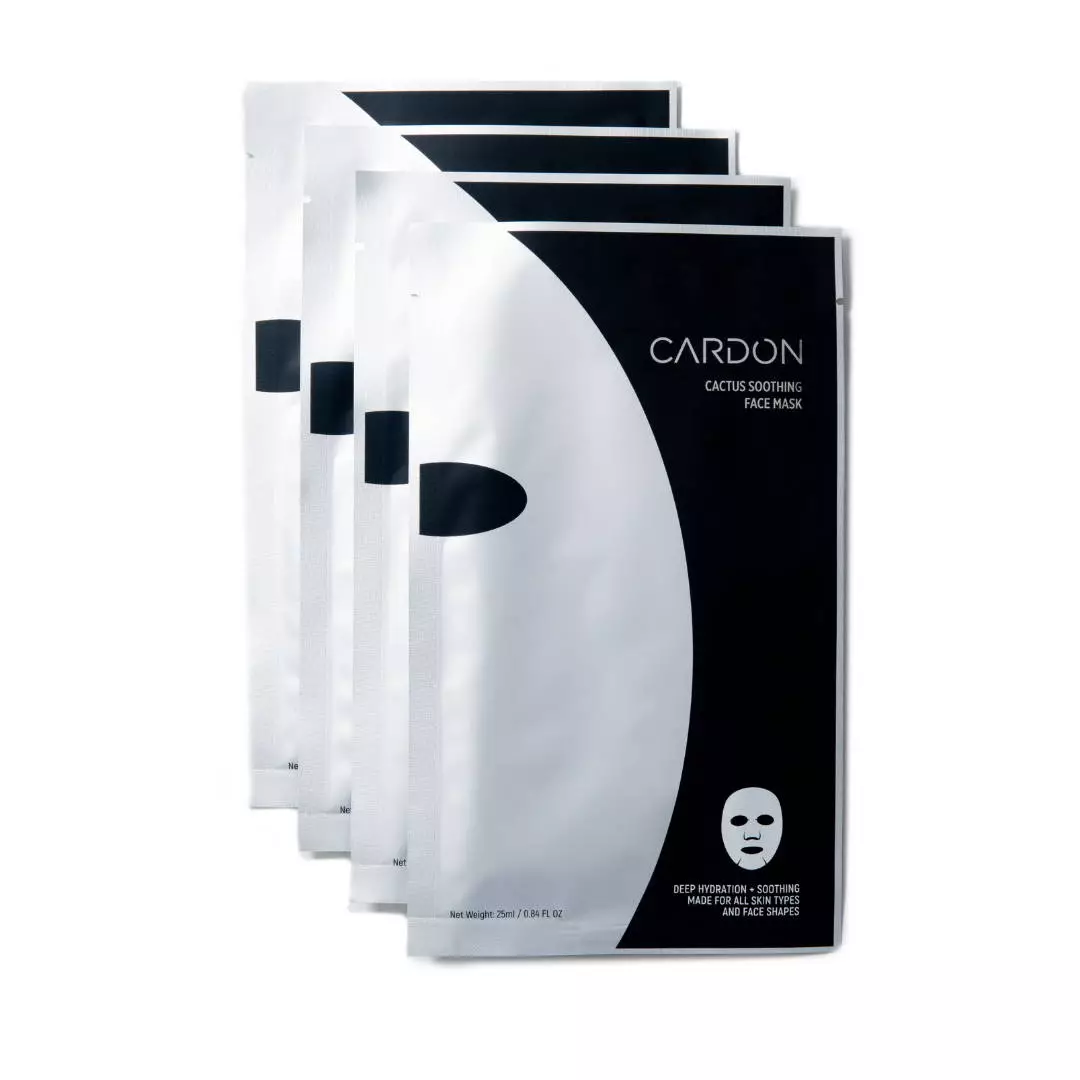 Смирувачка маска за лице од кактус за мажи Cardon; најдобра маска за лице за мажи