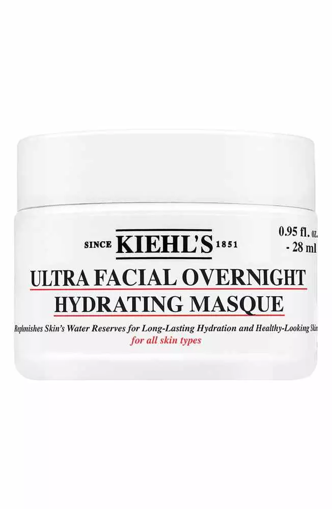 Masker wajah Kiehl's Ultra Facial Overnight Hydrating Masque untuk pria