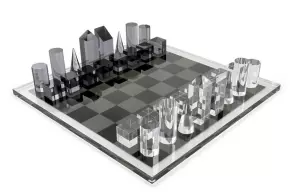 Sonora geometric chess set, yakanakisa chess set
