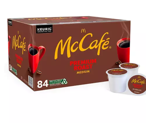 лепшыя стручкі кеурыга McCafe Premium Medium Roast