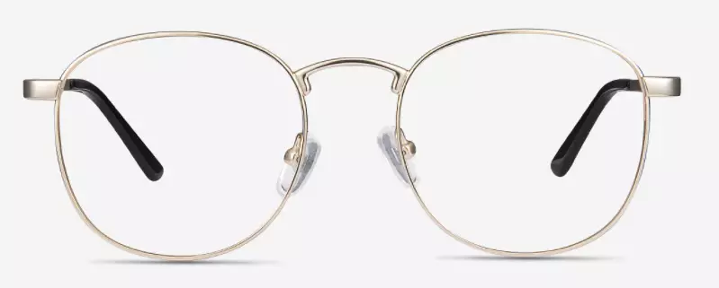 ແວ່ນຕາເກມ St Michel Round Golden Eyeglasses