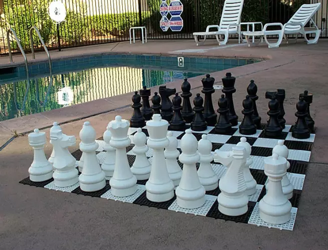 MegaChess Giant Premium Chess Set, conjunts de cofres únics