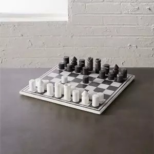 CB2 Marble Chess Set