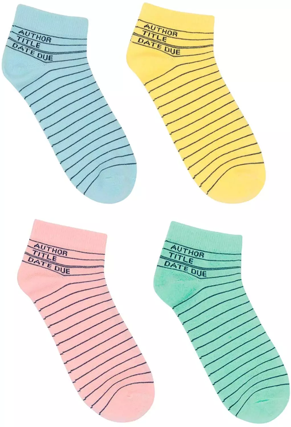 out of print pastel unisex library card print anklets ของขวัญที่ดีที่สุดสำหรับคนรักหนังสือ