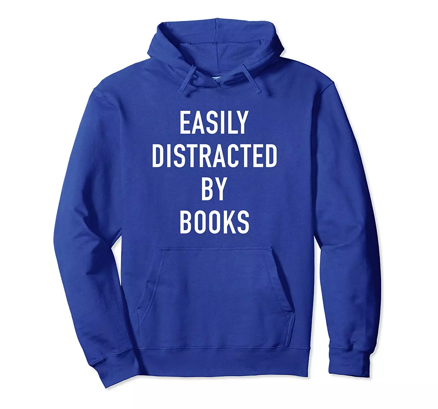 roayl kék kapucnis pulóverrel, amely könnyen eltereli a figyelmet a könyvtől, a legjobb ajándék a könyv szerelmeseinek