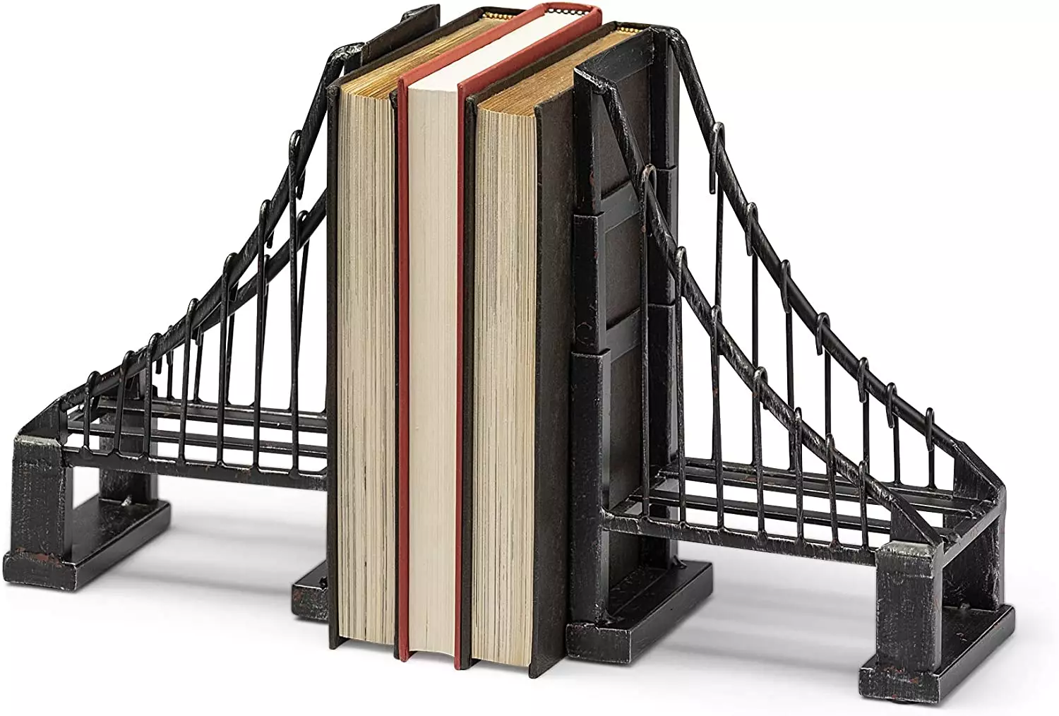 schwarze Hängebrücken-Buchstützen, beste Geschenke für Buchliebhaber
