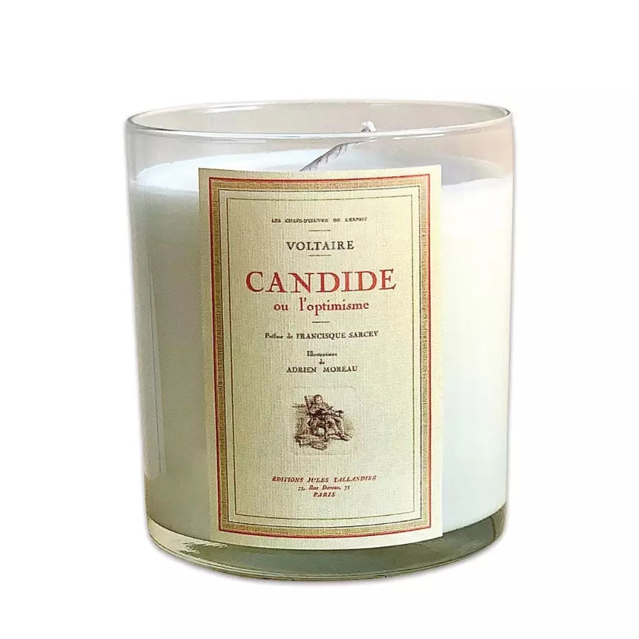 Noble Objects white candle candide label, zvipo zvakanakisisa zvevanoda mabhuku